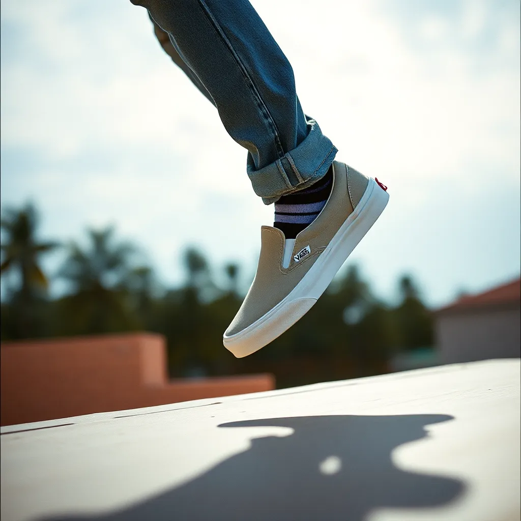 The Role of Vans Plain White Slip-Ons in Extreme Sports