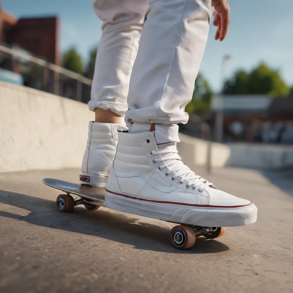 Exploring White High Top Platform Vans in Extreme Sports Culture