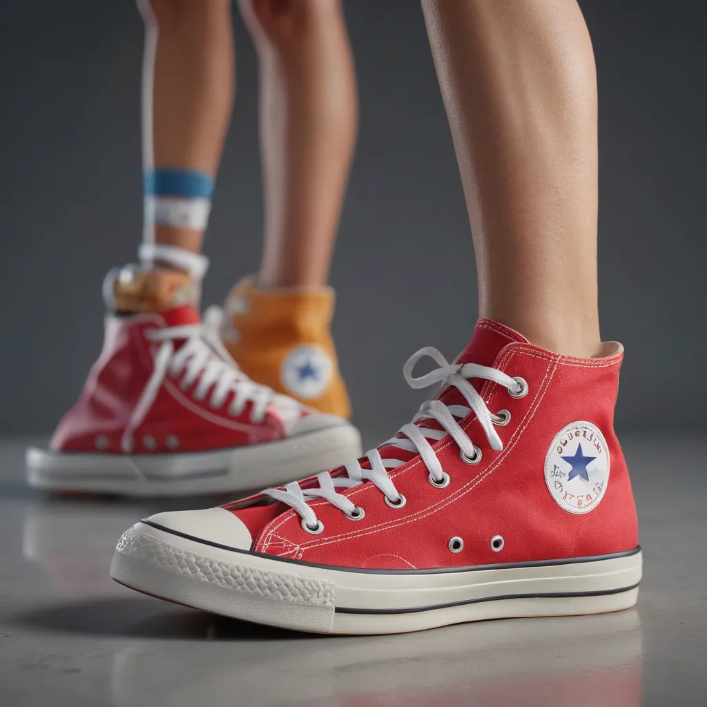 The Allure of Multi-Colored Converse High Tops in Extreme Sports