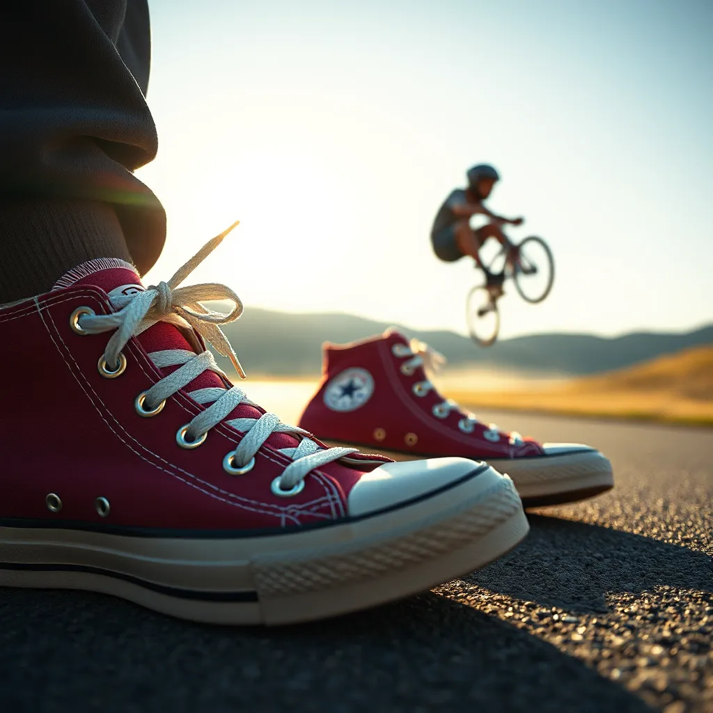 Maroon Hightop Converse: A Symbol in Extreme Sports