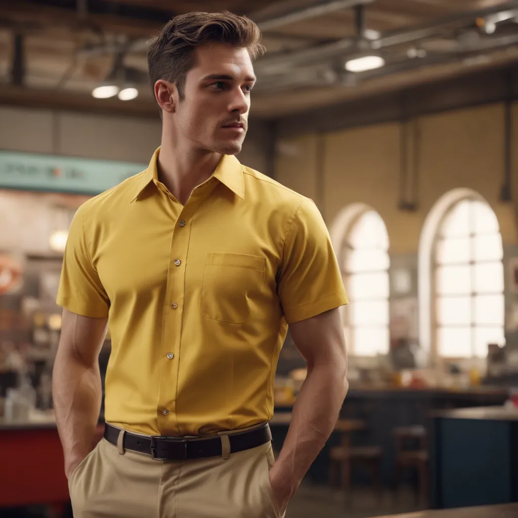 The Allure of Yellow Short Sleeve Dress Shirts for Men